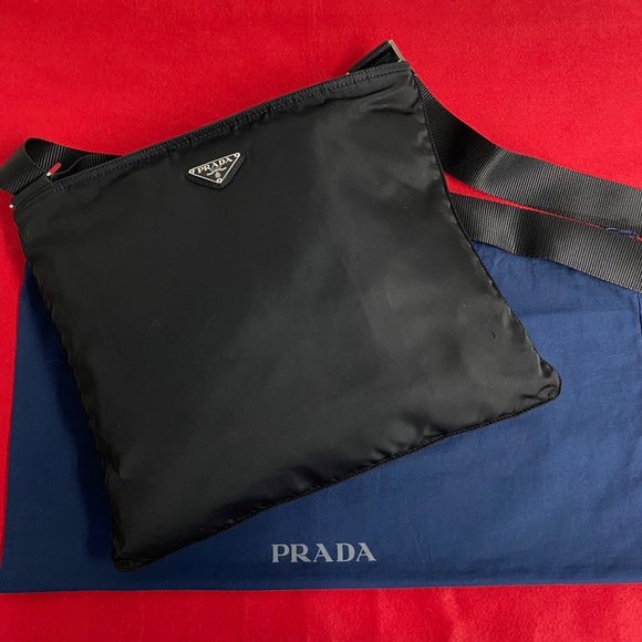 Prada | Bags | Prada Prada Triangle Metal Fittings Nylon Leather ...